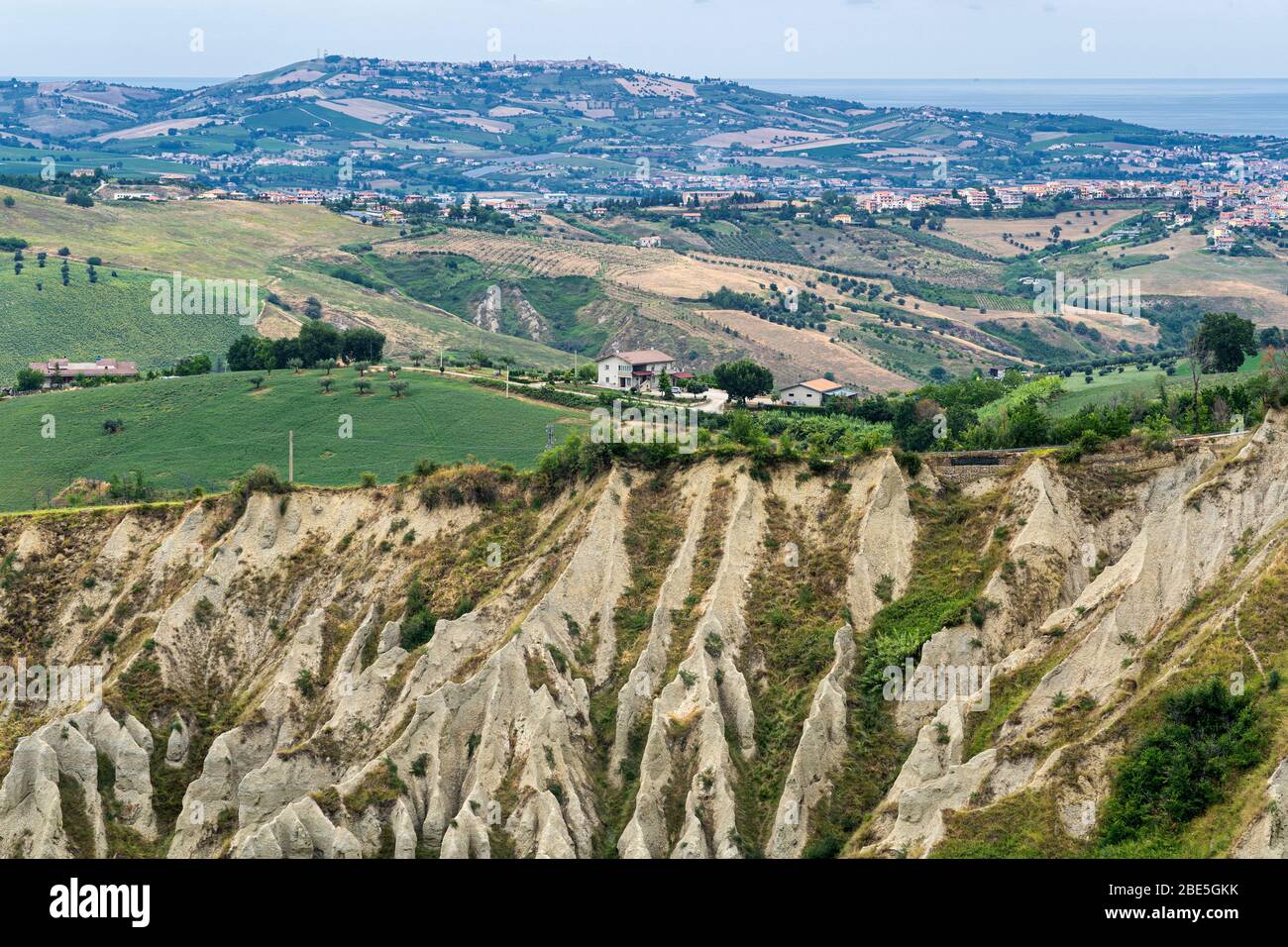 Natural Park of Atri, Teramo, Abruzzo, Italy: landscape of calanques at ...