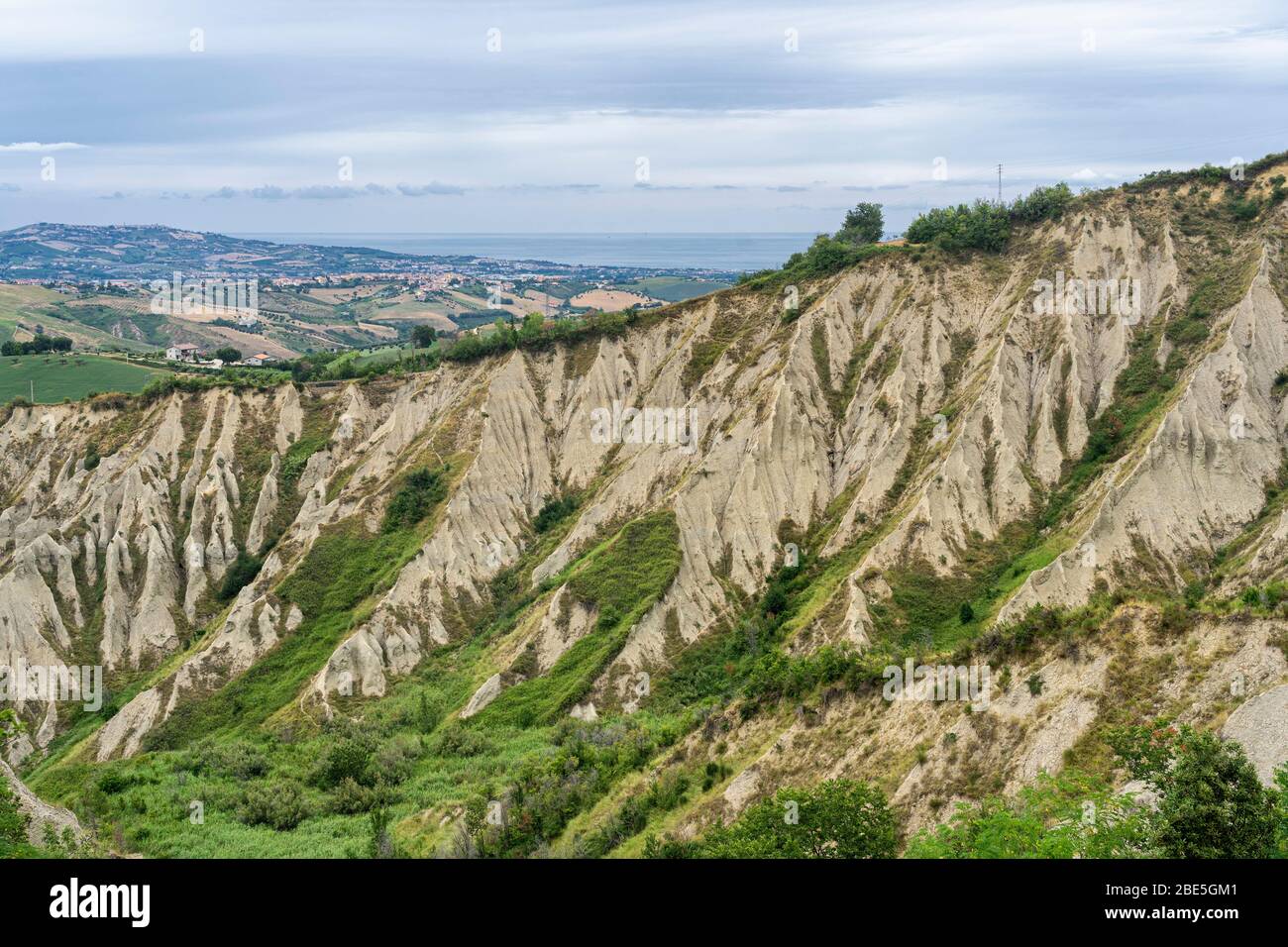 Natural Park of Atri, Teramo, Abruzzo, Italy: landscape of calanques at ...