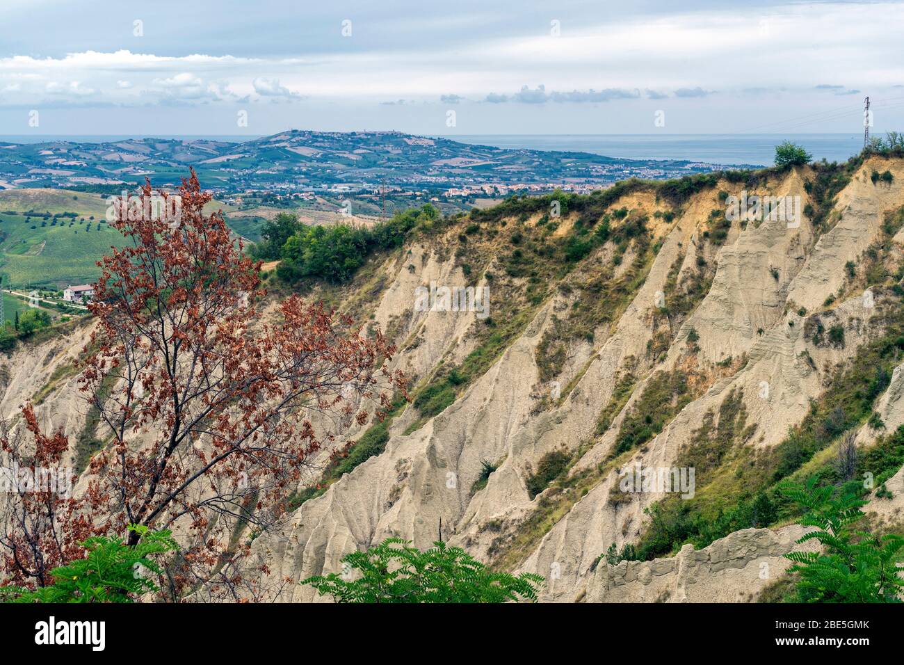Natural Park of Atri, Teramo, Abruzzo, Italy: landscape of calanques at ...