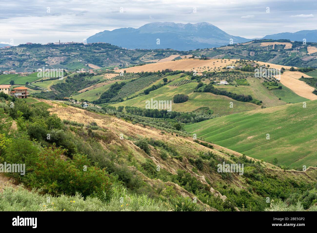 Natural Park of Atri, Teramo, Abruzzo, Italy: landscape of calanques at ...