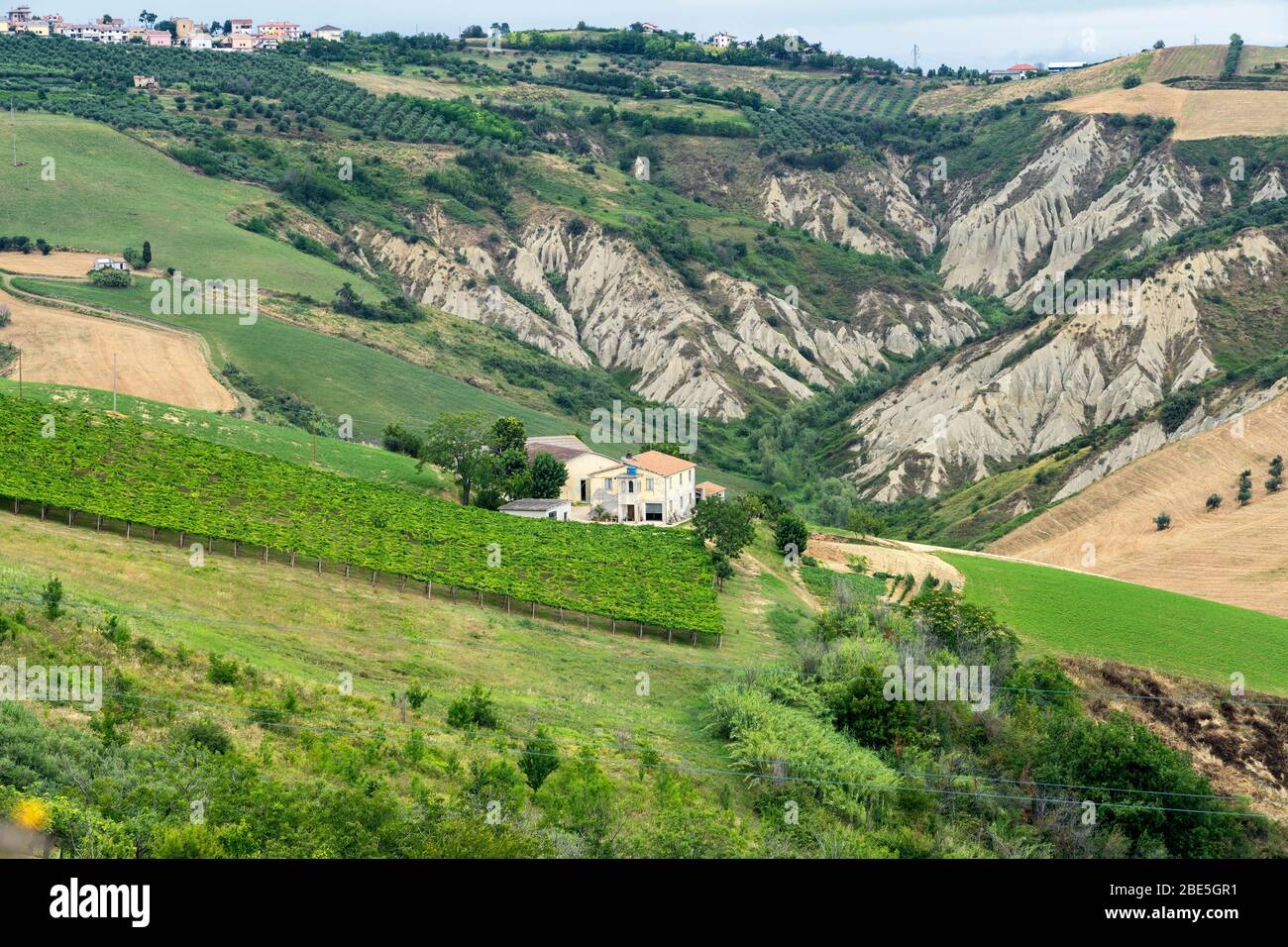 Natural Park of Atri, Teramo, Abruzzo, Italy: landscape of calanques at ...