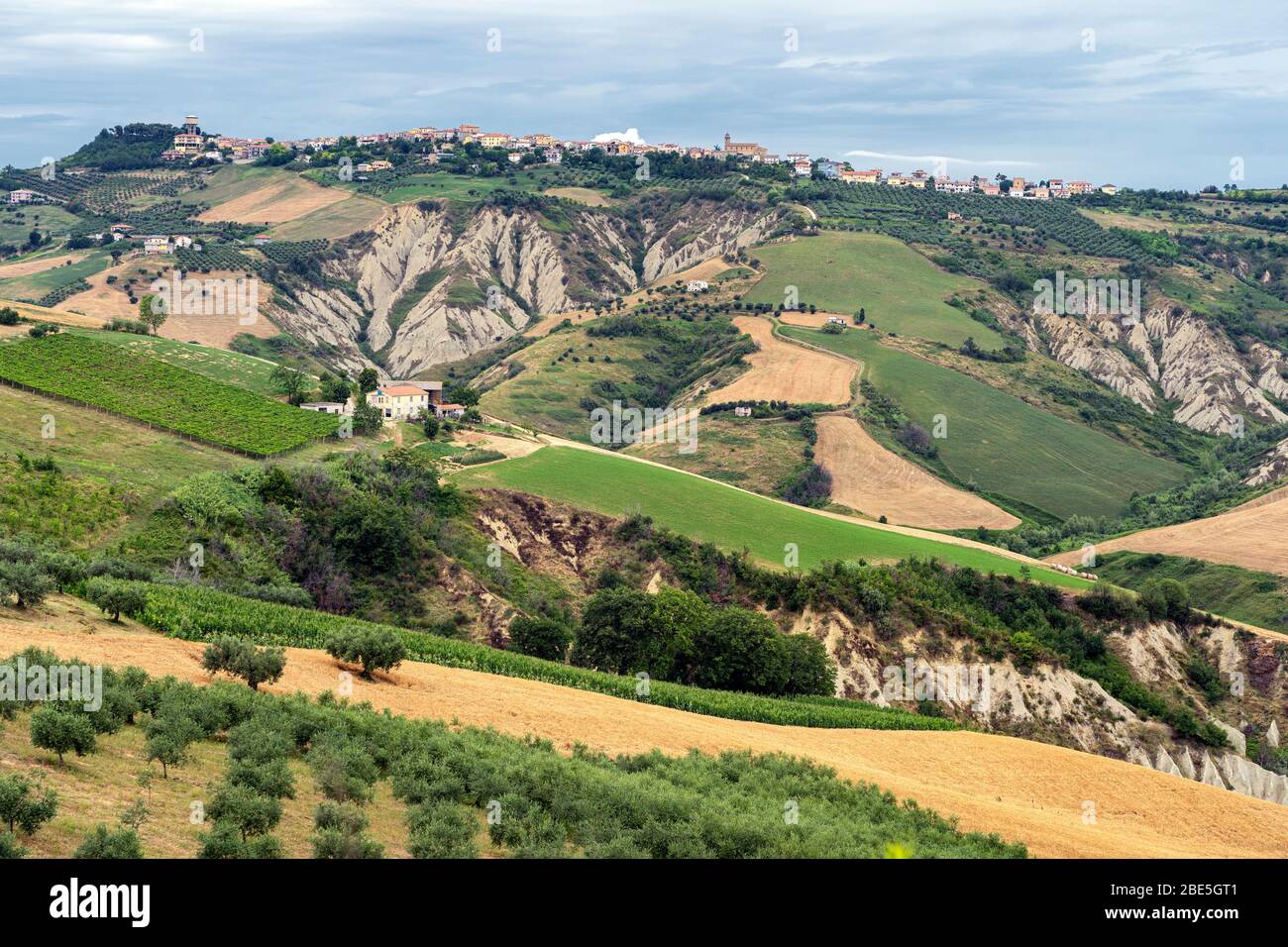 Natural Park of Atri, Teramo, Abruzzo, Italy: landscape of calanques at ...
