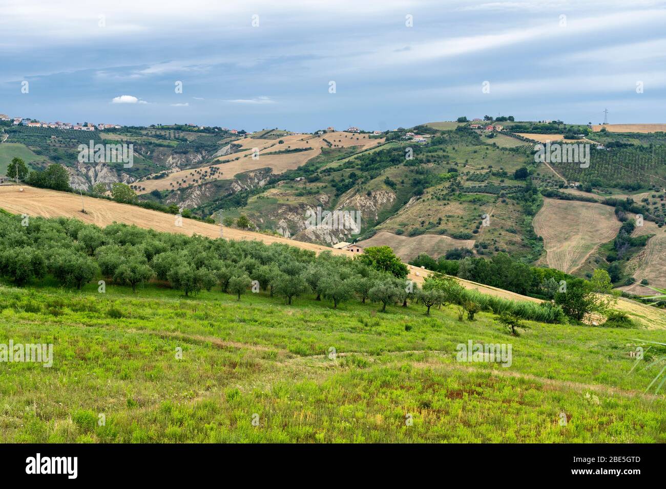 Natural Park of Atri, Teramo, Abruzzo, Italy: landscape of calanques at ...