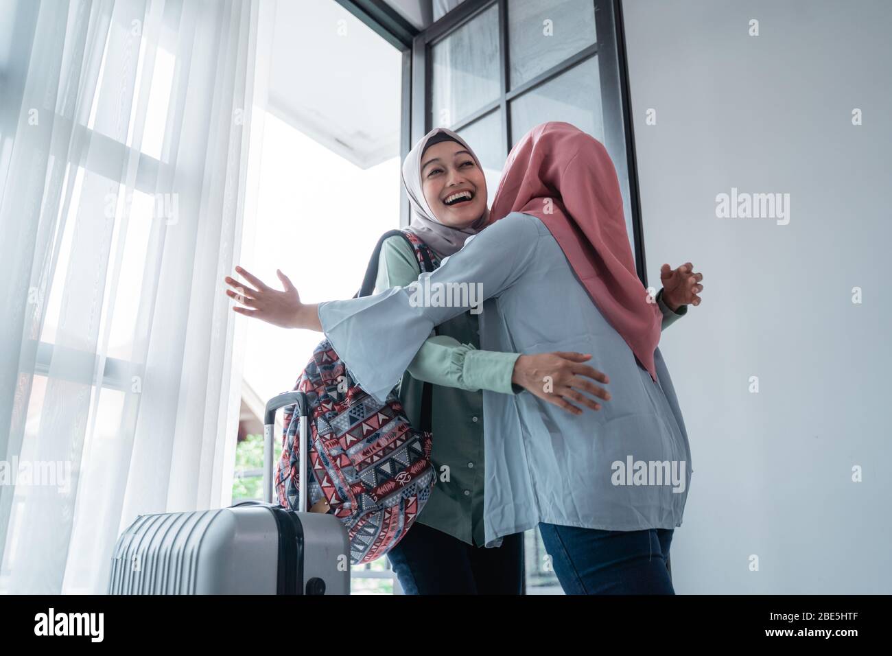 Welcome back hug hi-res stock photography and images - Alamy