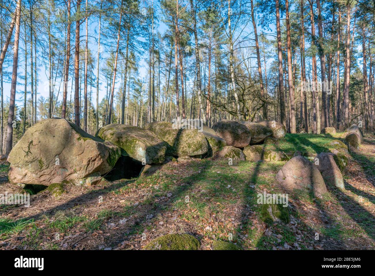 Prehistoric megalith dolmen Kuechentannen (kitchen denns) near ...
