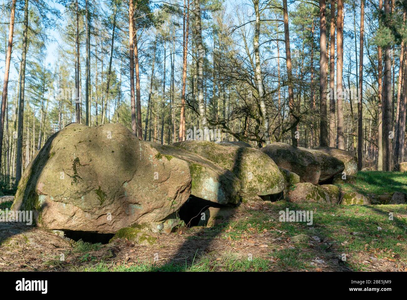 Prehistoric megalith dolmen Kuechentannen (kitchen denns) near ...