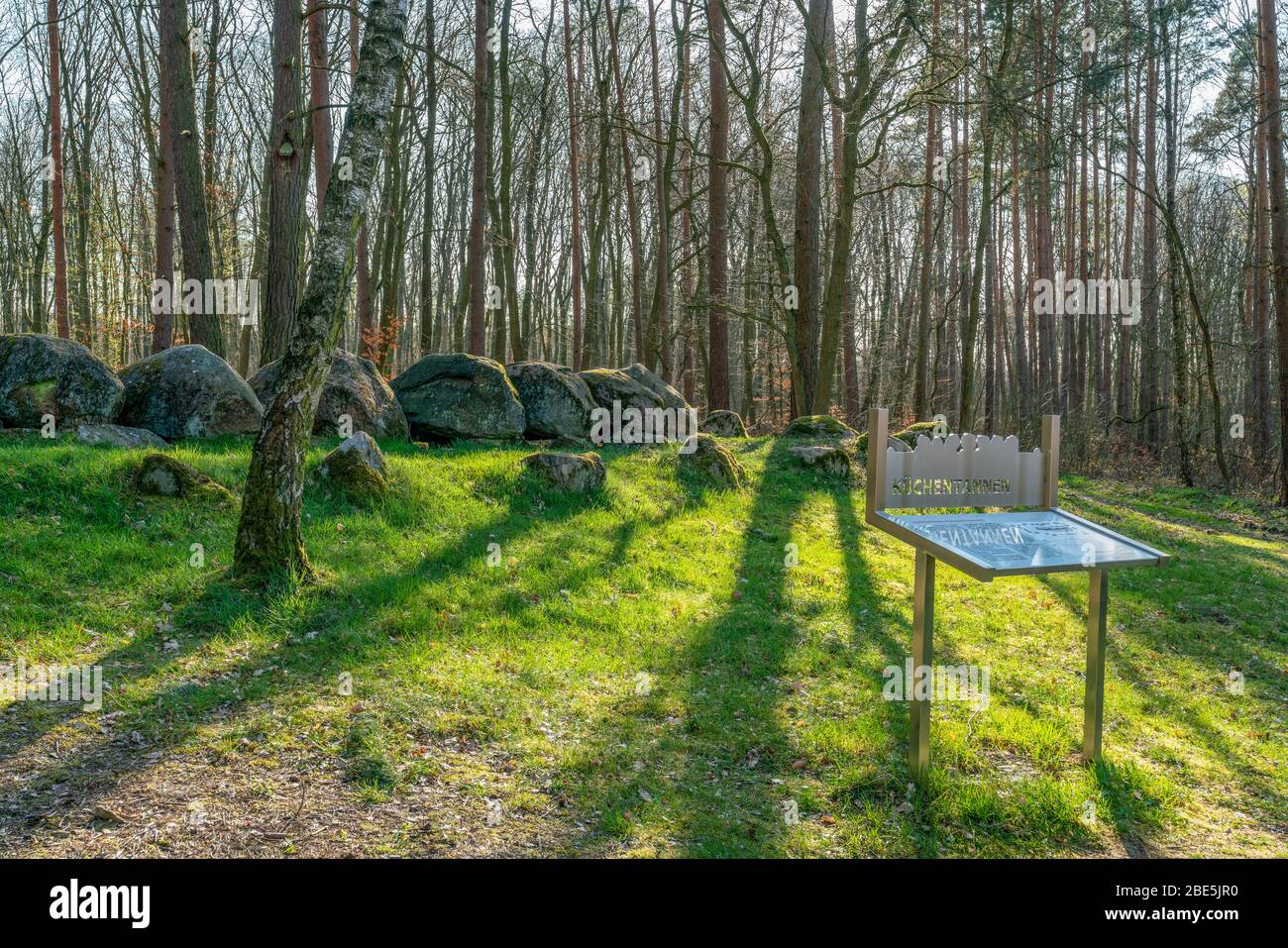 Prehistoric megalith dolmen Kuechentannen (kitchen denns) near ...