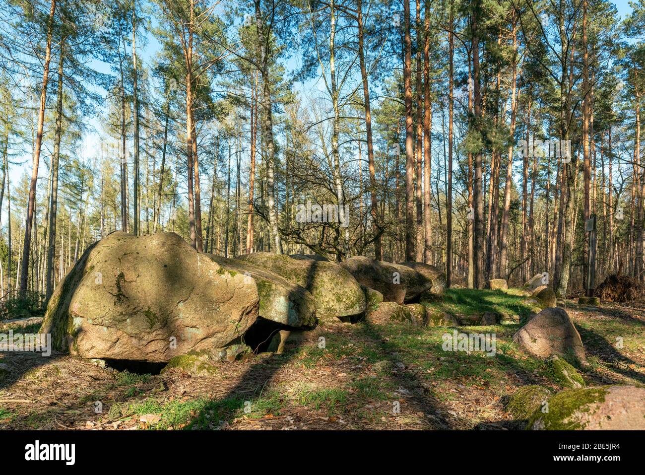 Prehistoric megalith dolmen Kuechentannen (kitchen denns) near ...