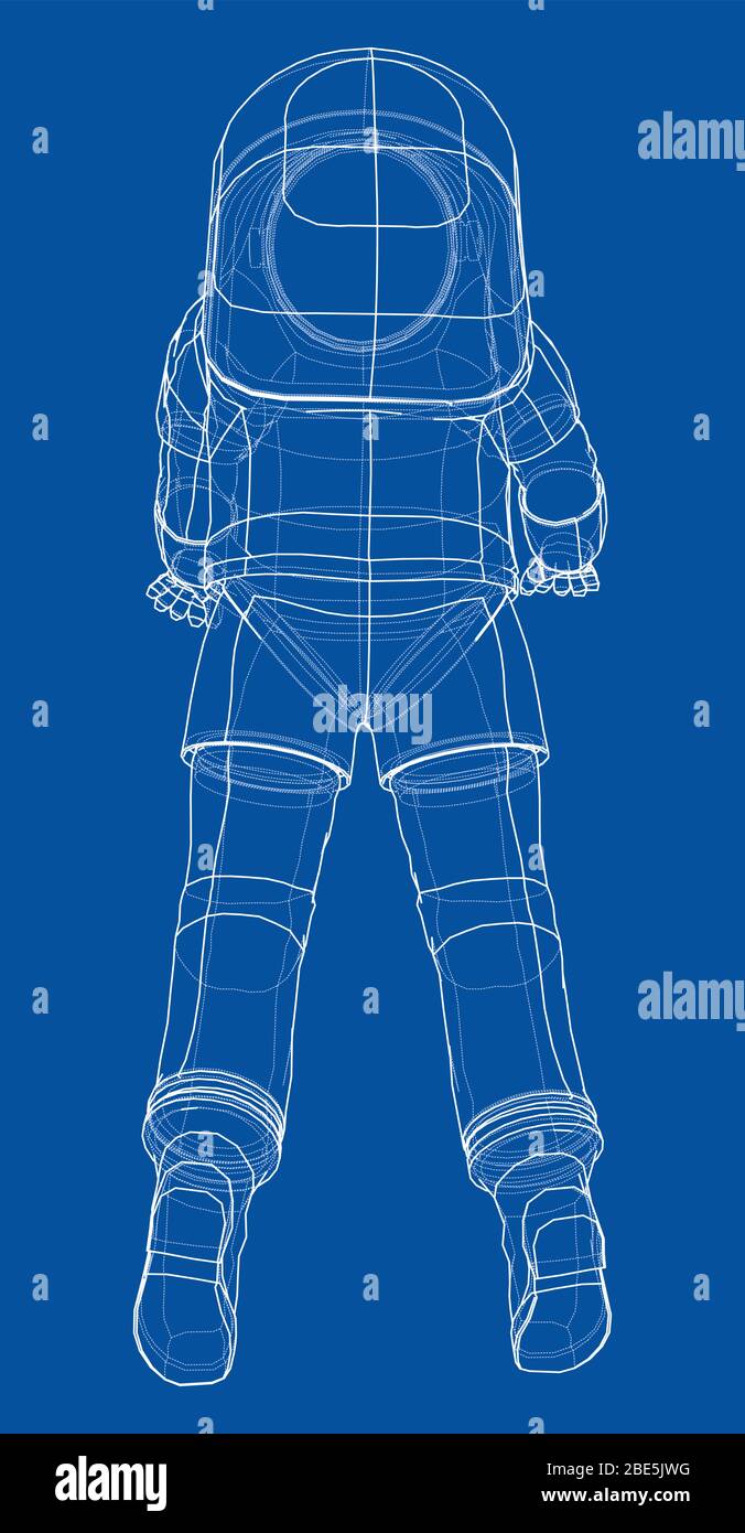 Astronaut concept. Vector rendering of 3d Stock Vector Image & Art - Alamy