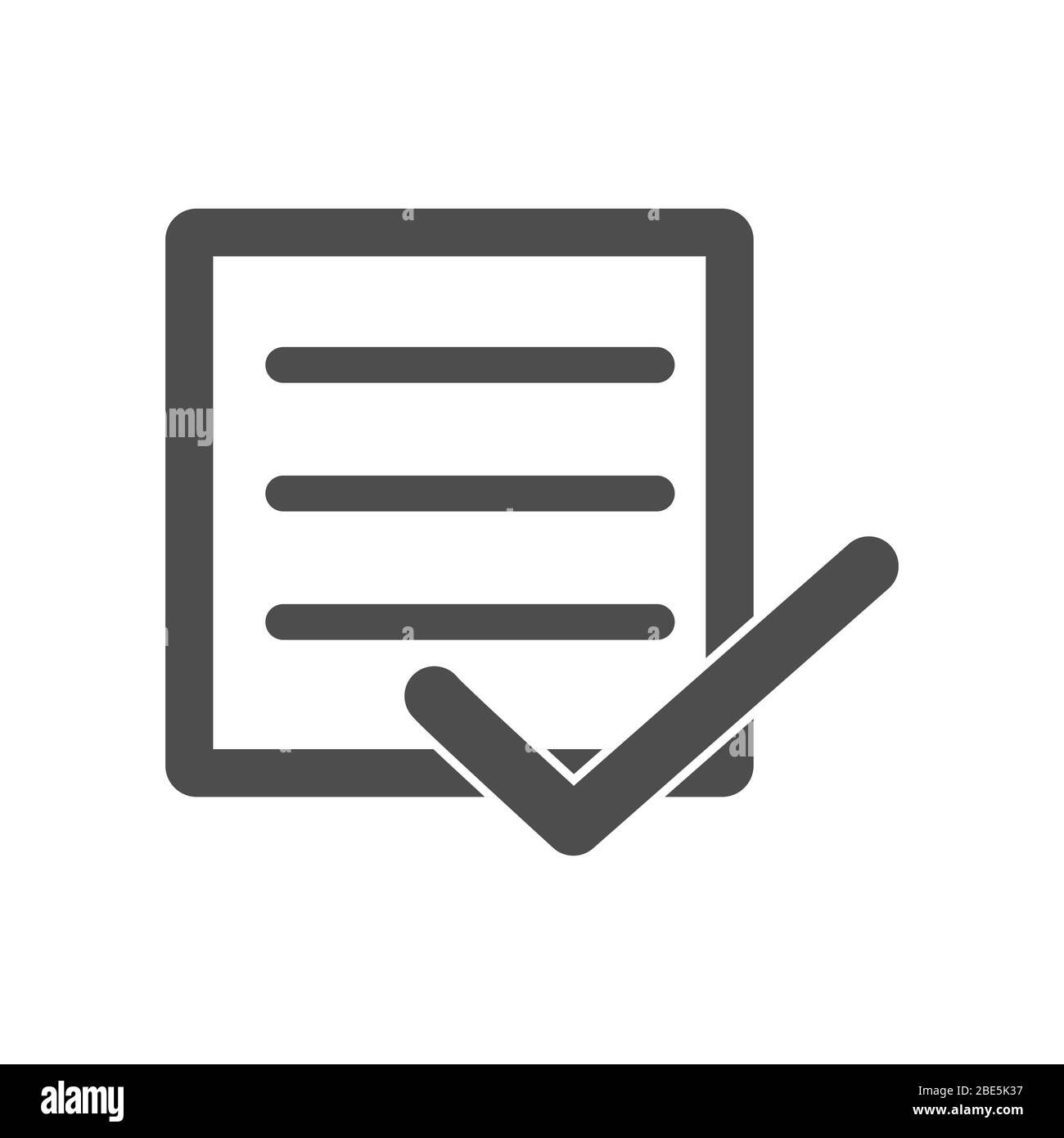 Approved document, vector icon for websites and apps. Stock ...