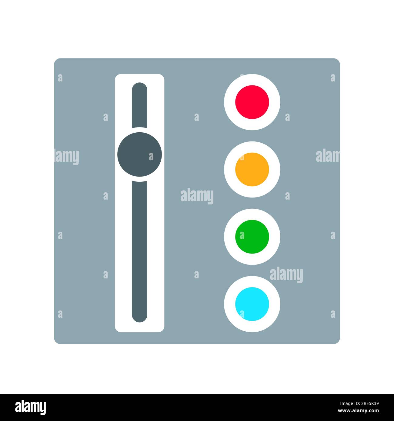 Adjusting or configuring parameters, a color vector icon for websites ...