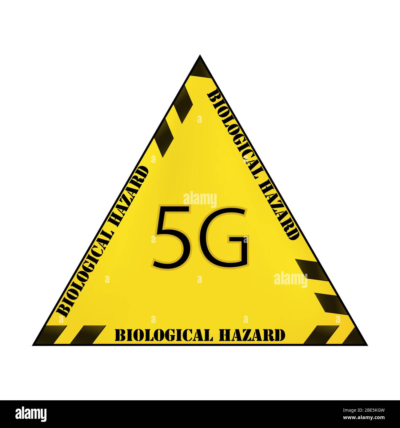 Vector yellow triangular sign with restrictive black stripes and the ...