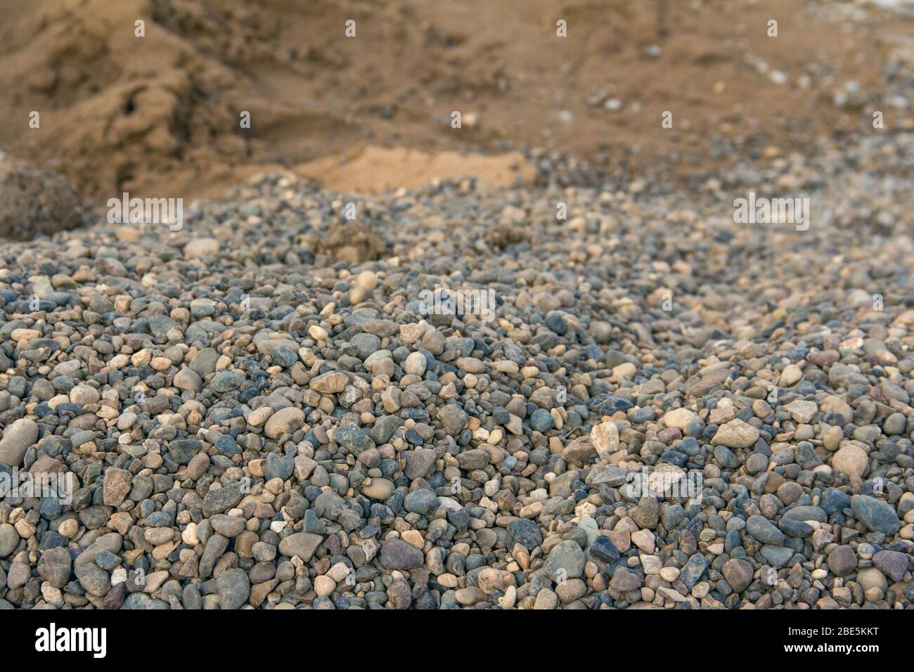 Pebbles for construction Stock Photo - Alamy