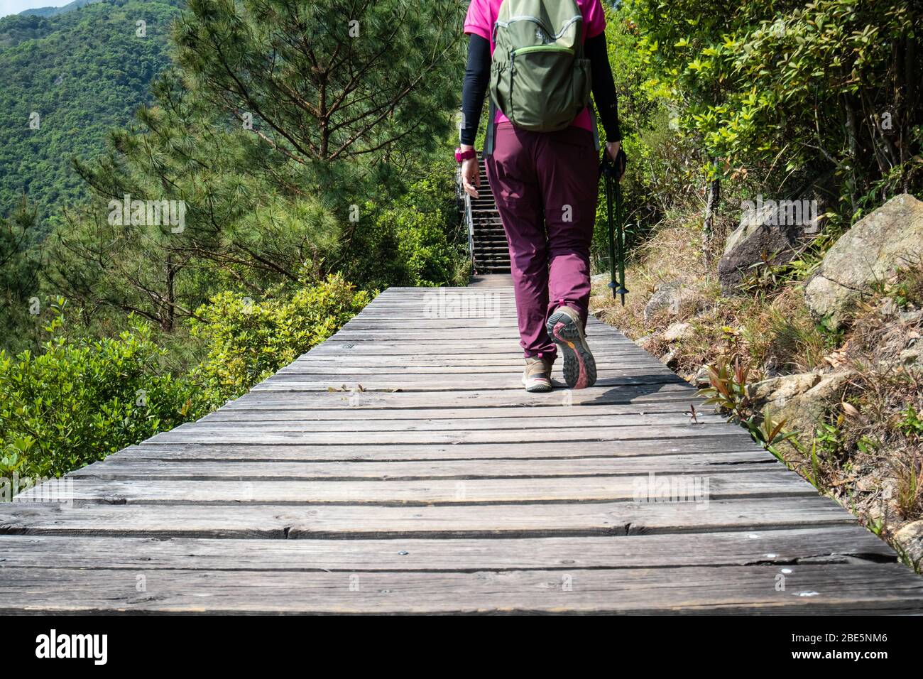Wood trekking hi-res stock photography and images - Alamy
