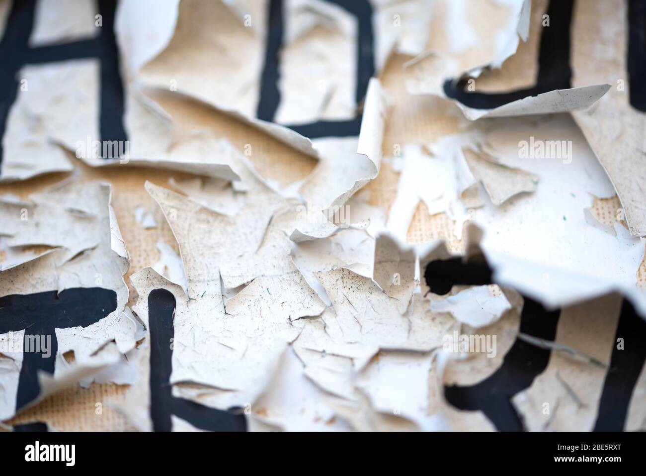 Ripped letters hi-res stock photography and images - Alamy