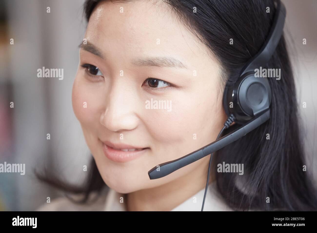 Working in call center hi-res stock photography and images - Alamy