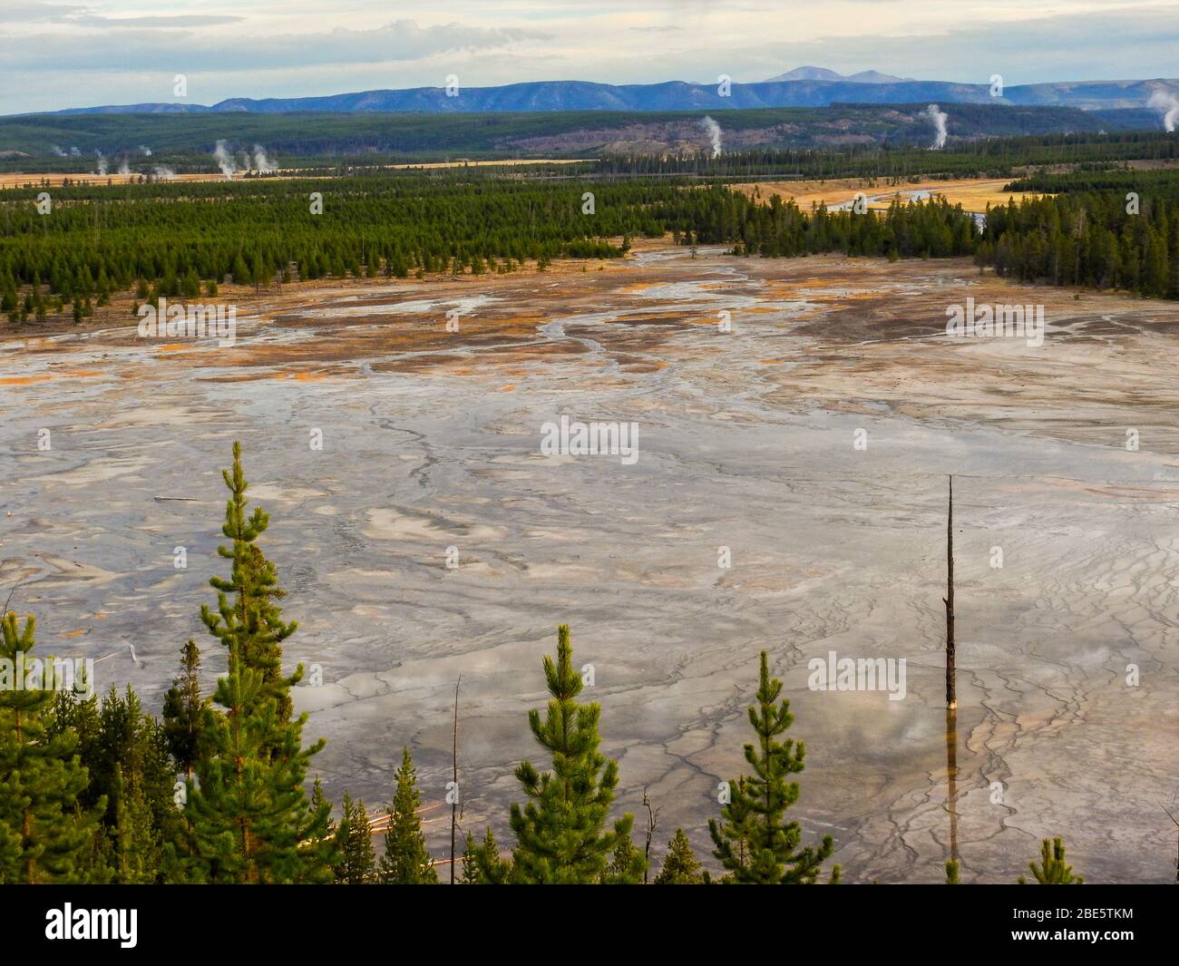 View of midway geyser basin hi-res stock photography and images - Alamy