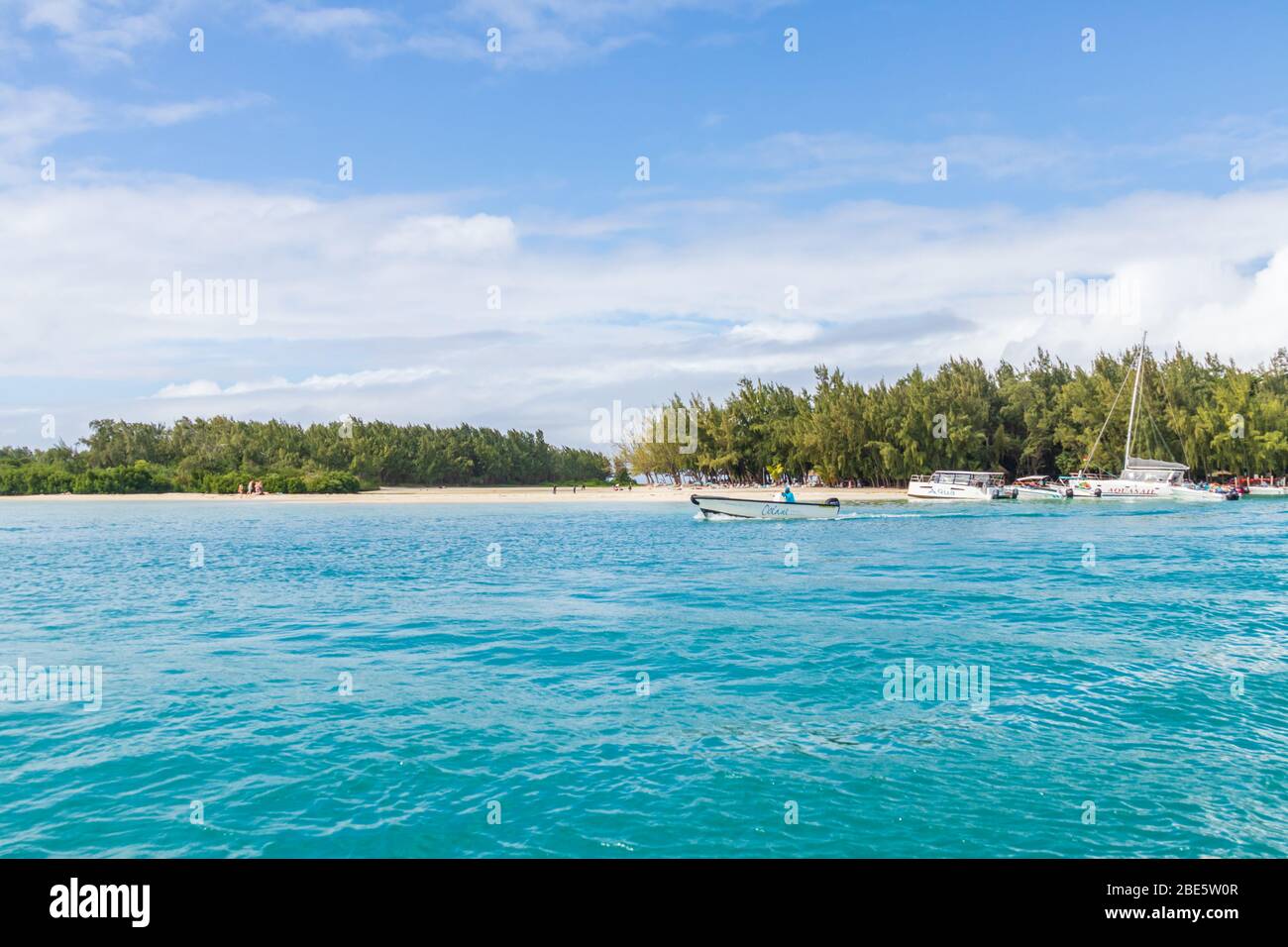 Beautiful beaches and crystal clear lagoon of hidden paradise Mauritius ...