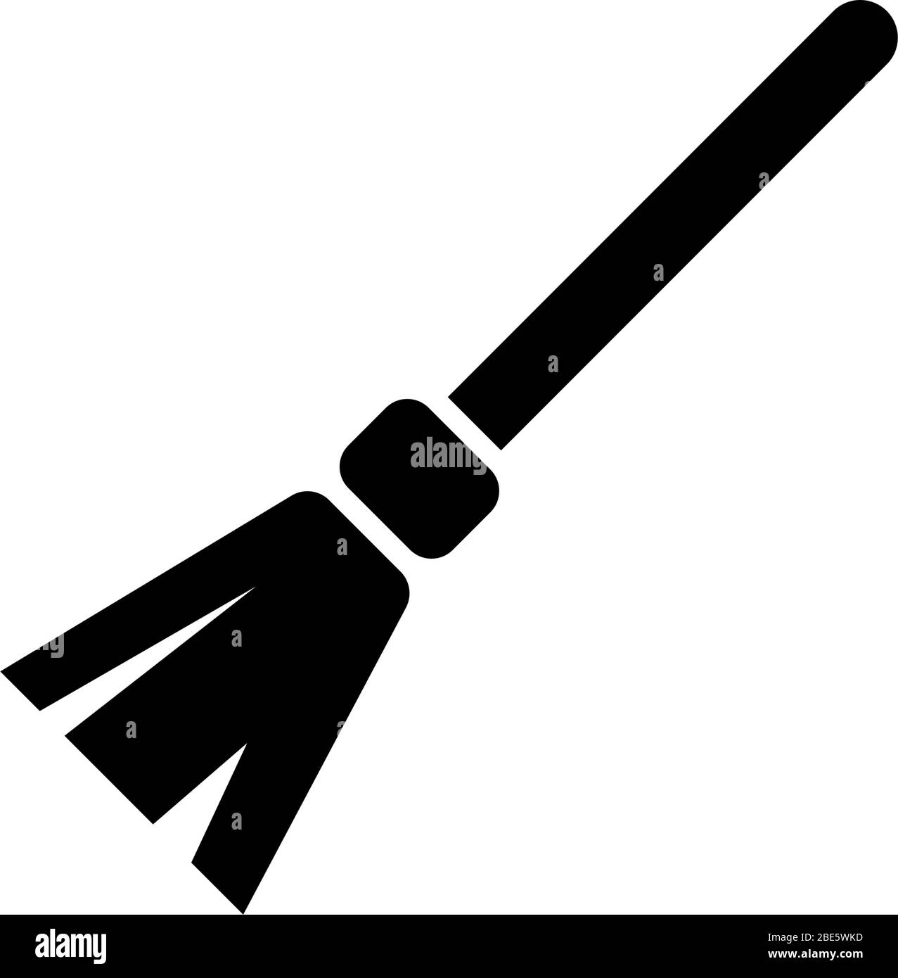 Broom, Sweeping, Cleaner Equipment. Flat Vector Icon illustration ...