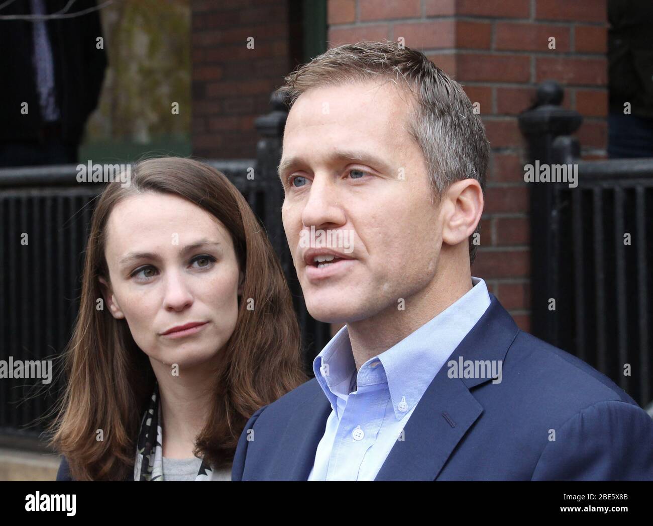 Former Missouri Governor Eric Greitens and wife Sheena, shown in this ...