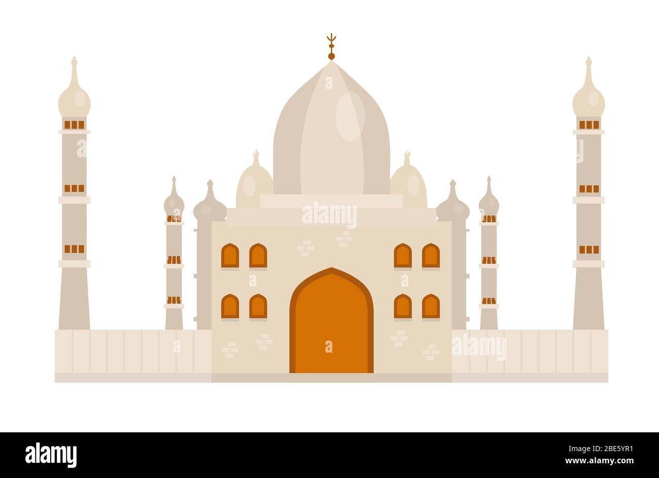 Mosque icon flat style. Isolated on white background. illustration ...