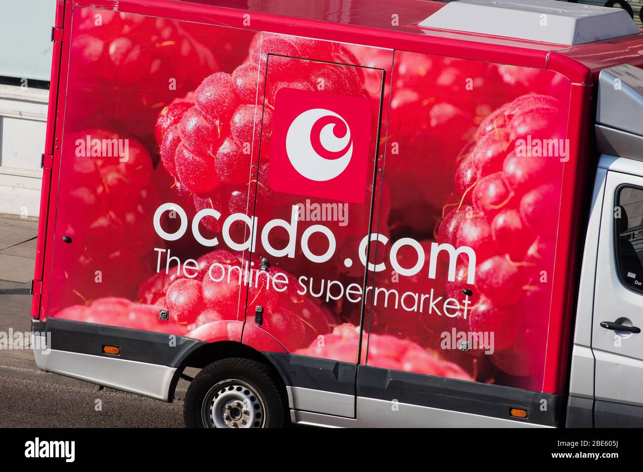 Ocado delivery van parked on a street in London Stock Photo - Alamy
