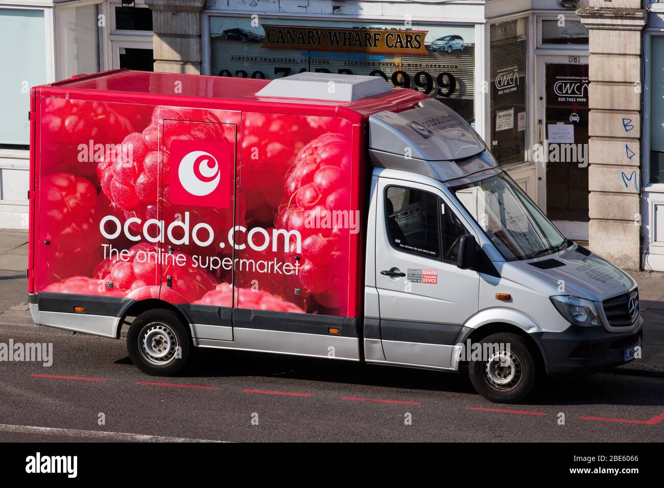 Ocado delivery van parked on a street in London Stock Photo - Alamy