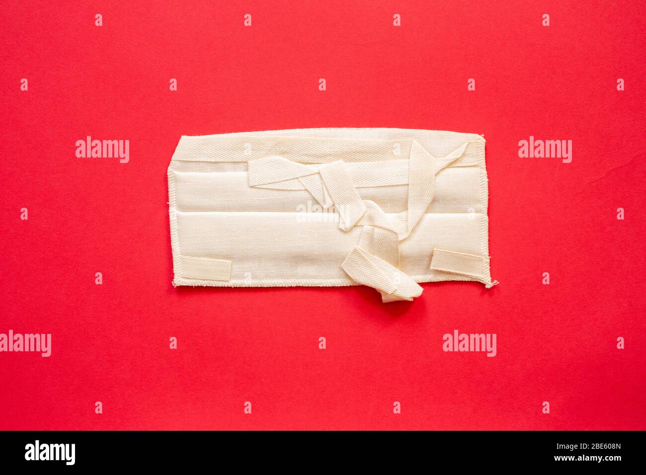 A 1940s surgical mask made by Curity, a division of The Kendall Company ...