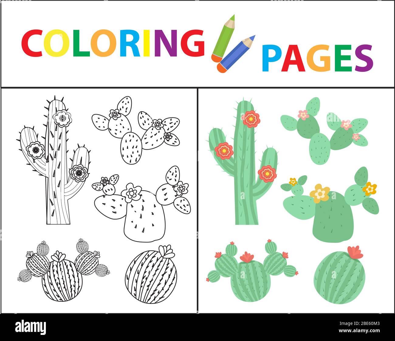 Desert Plants Coloring Pages