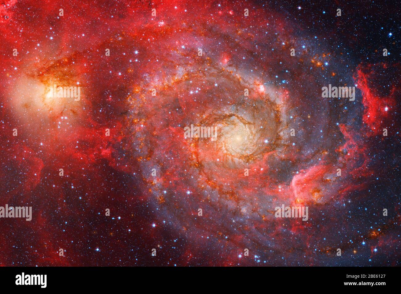 Cluster of stars in deep space. Milky way galaxy. Elements of this ...