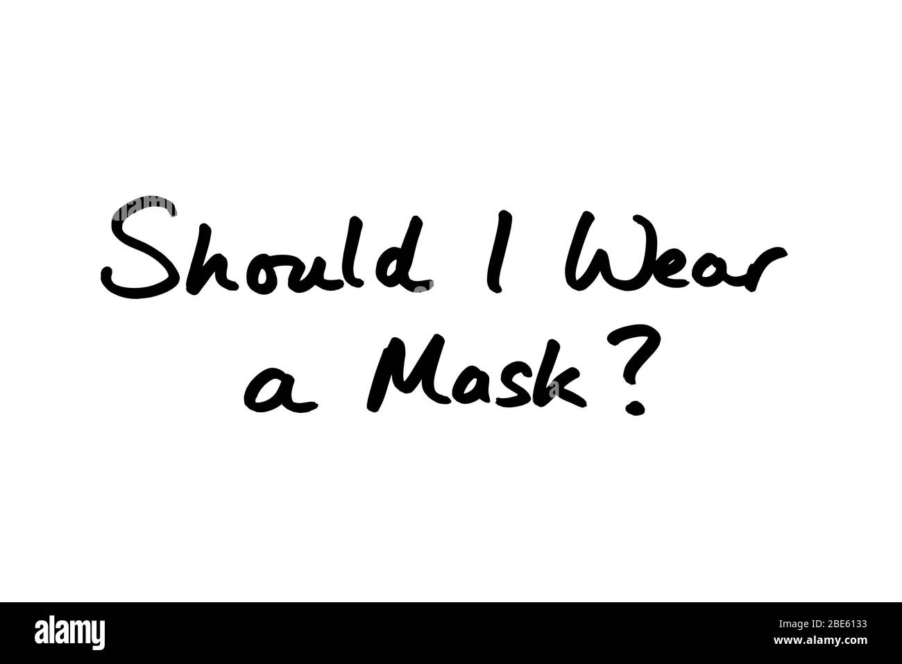 Should i wear a mask hi-res stock photography and images - Alamy