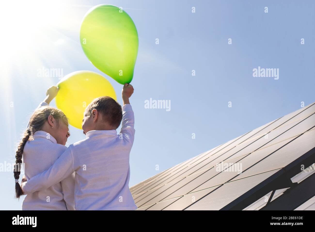 Children for saving the planet and using renewable energy sources ...