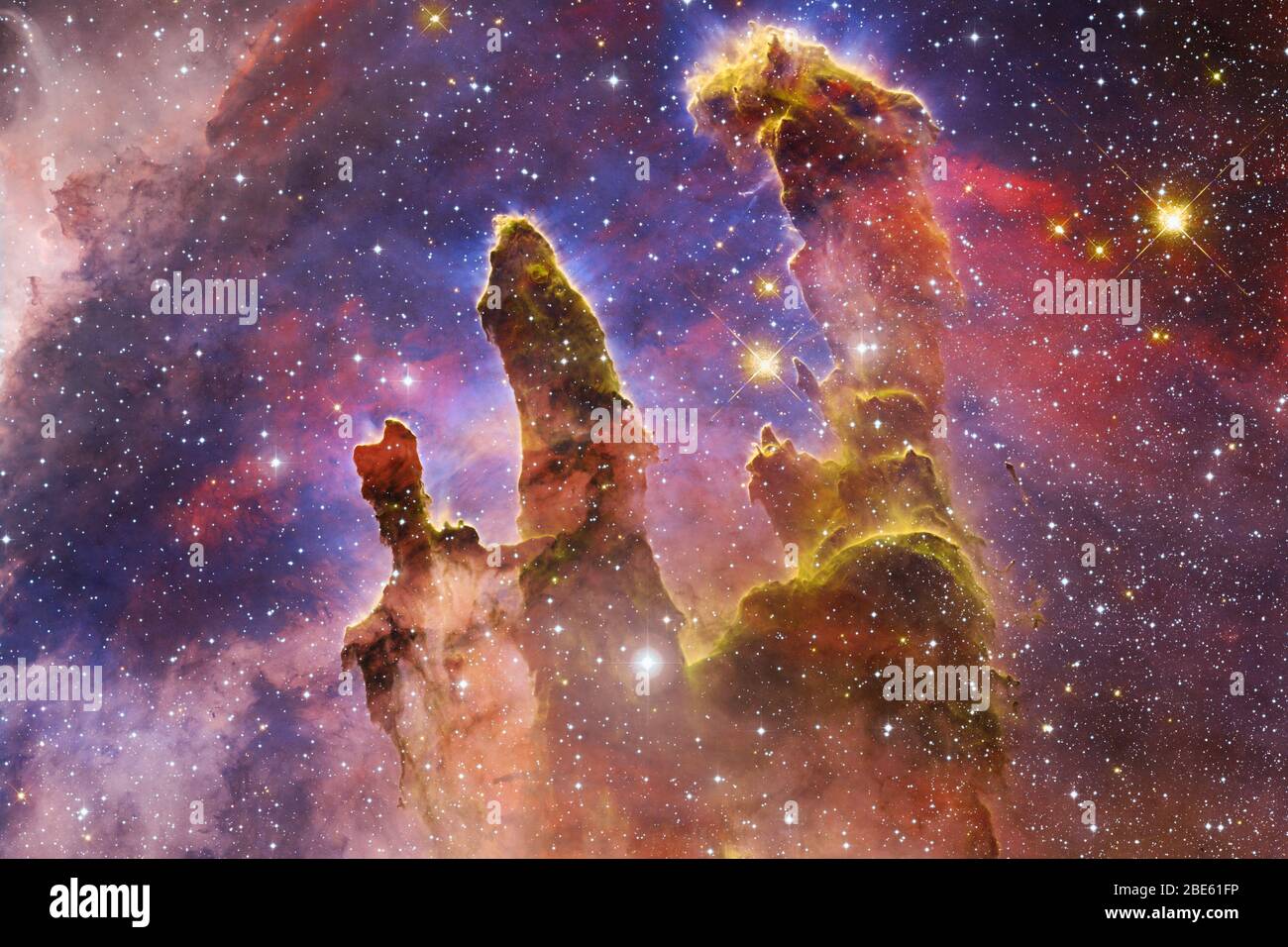 Beauty of endless cosmos. Science fiction wallpaper. Elements of this ...