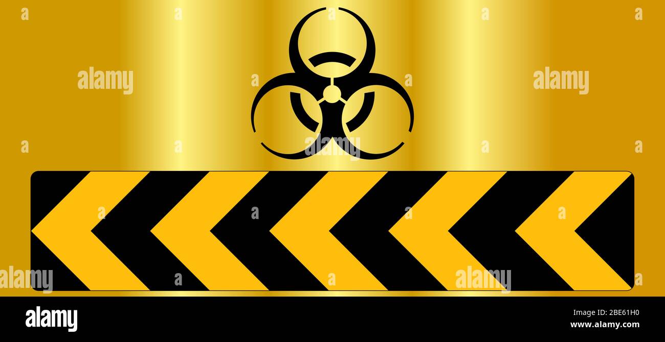 The symbol with the biohazard zone is used in places or stresses in ...