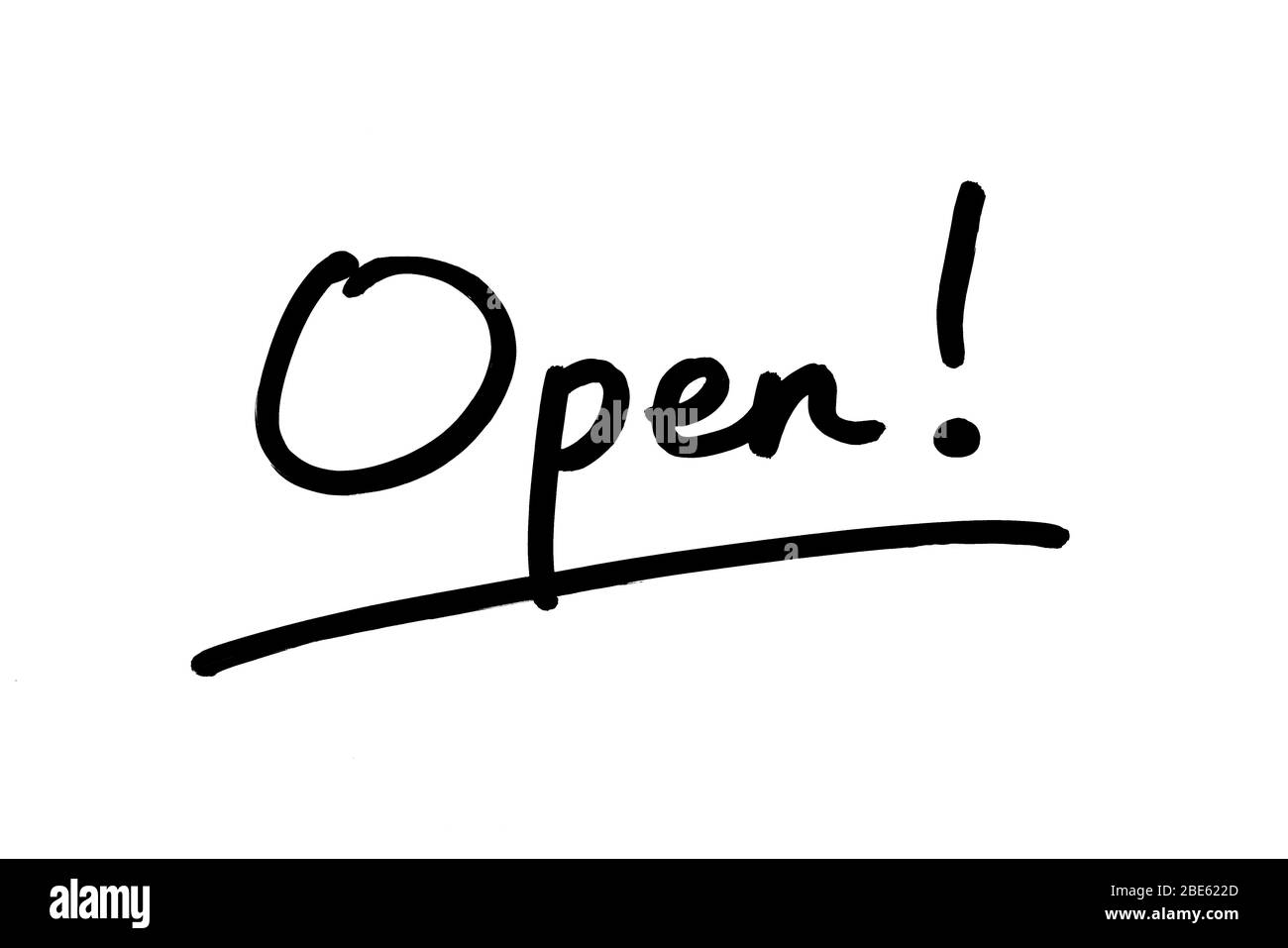 Handwritten closed business sign Cut Out Stock Images & Pictures - Alamy