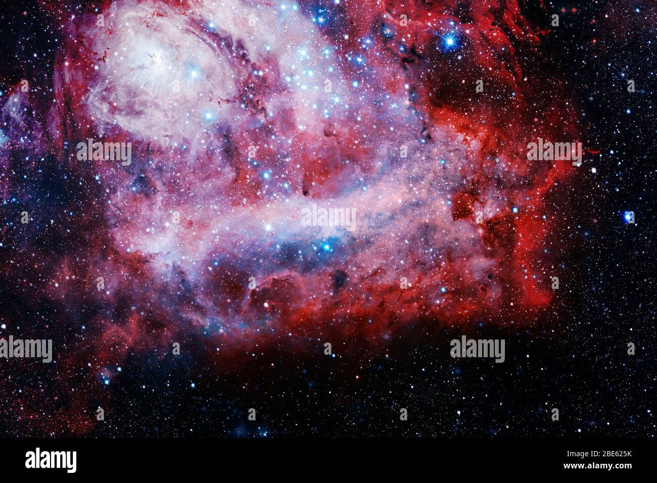Cluster of stars in deep space. Milky way galaxy. Elements of this ...