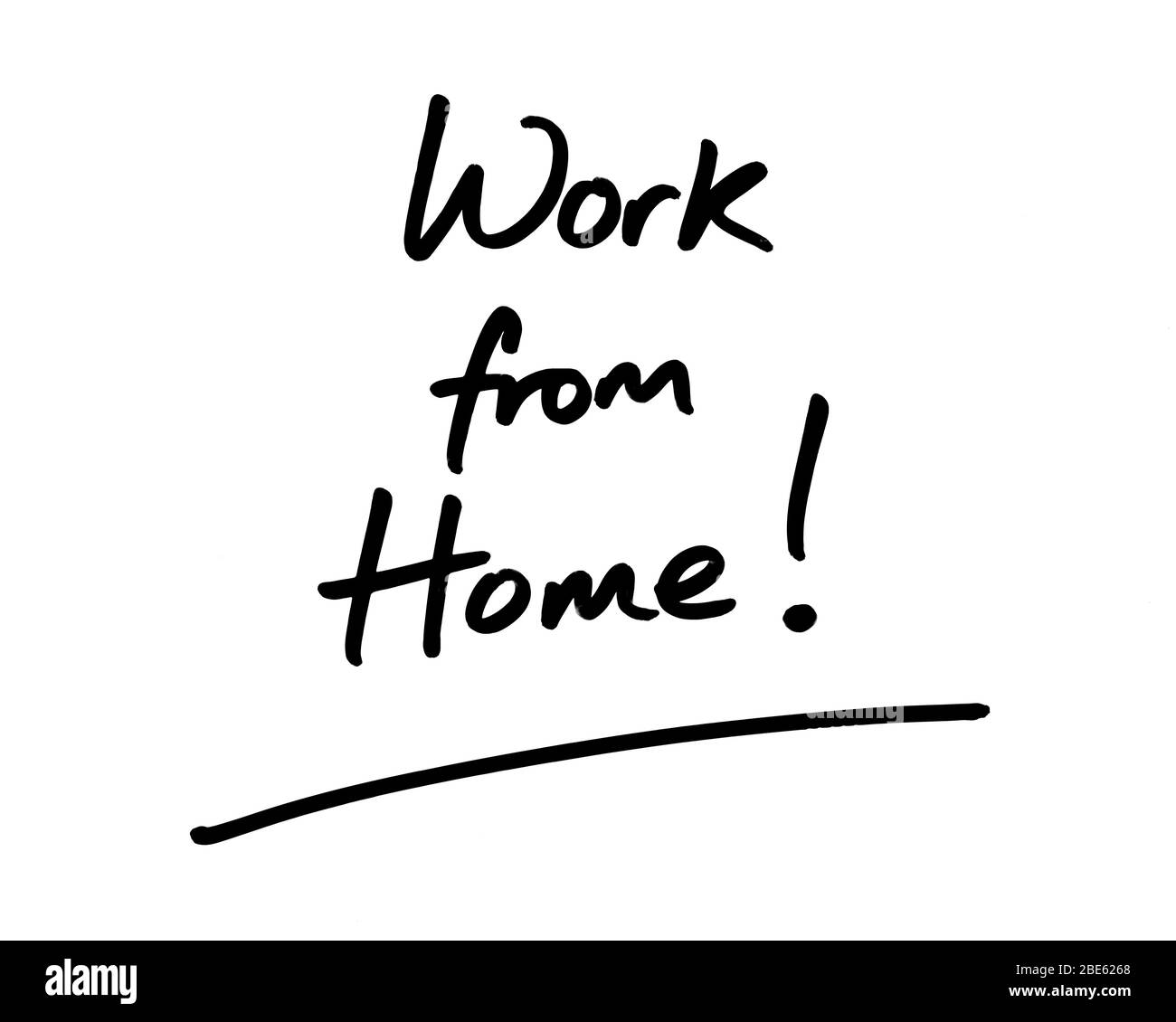 Message work from home Cut Out Stock Images & Pictures - Alamy