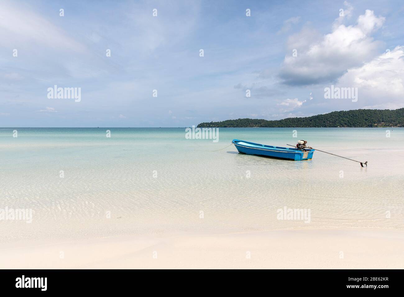 Tropical landscape of Saracen bay beach Koh Rong Samloem island with ...