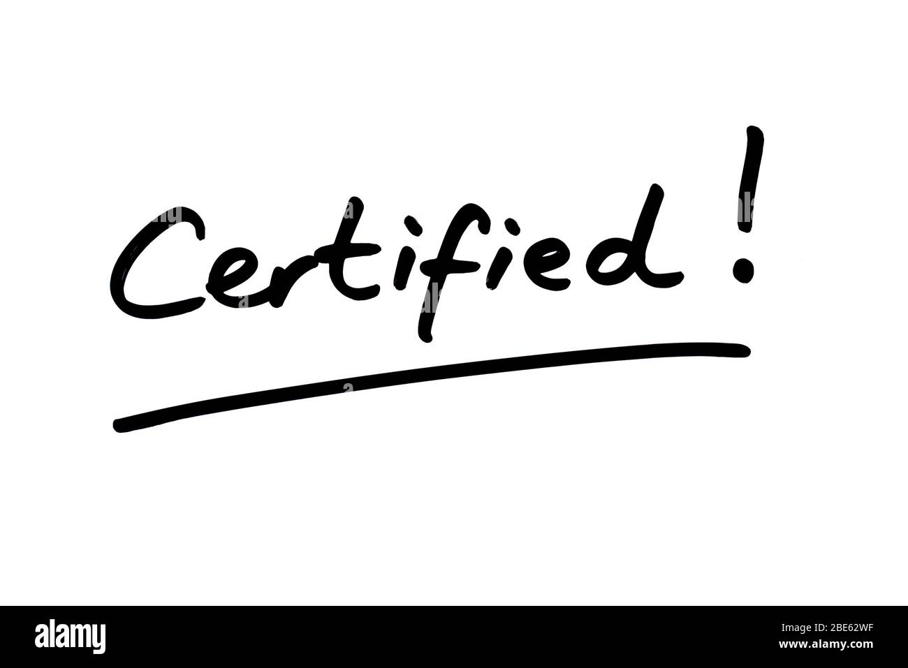 Certified word Cut Out Stock Images & Pictures - Alamy