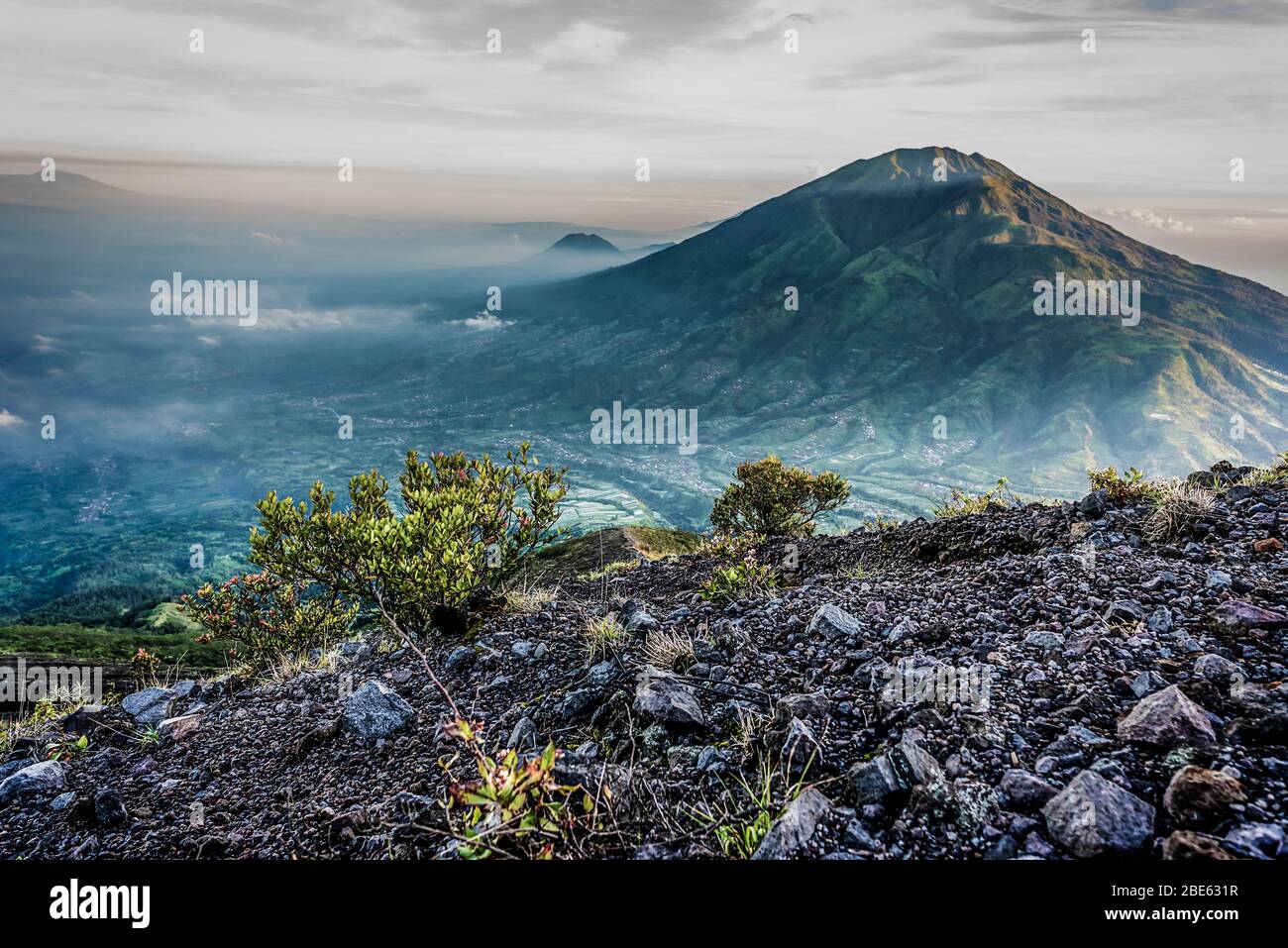 View of mountain merapi hi-res stock photography and images - Alamy