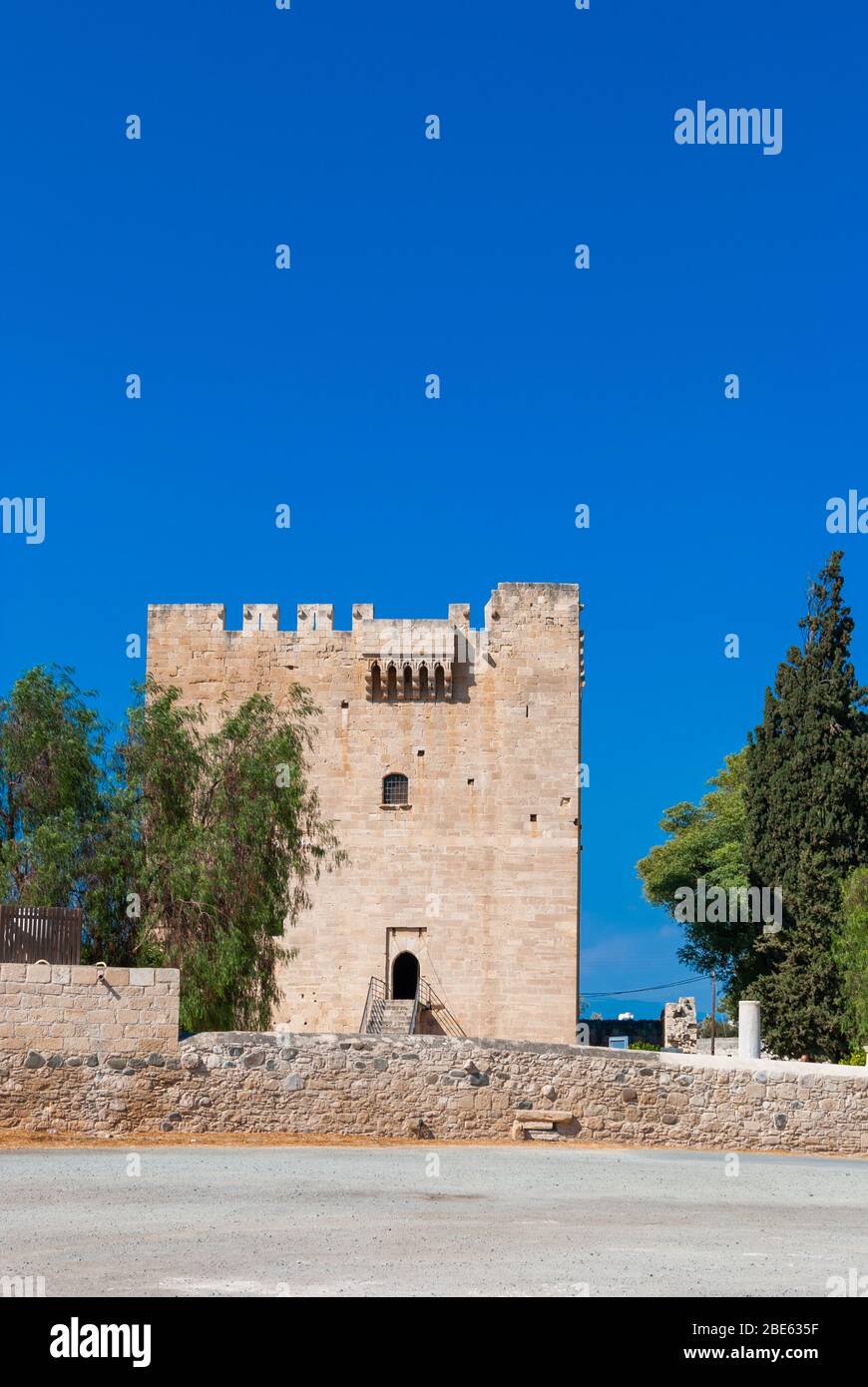 The medieval castle of Kolossi, it is situated in the south of Cyprus ...