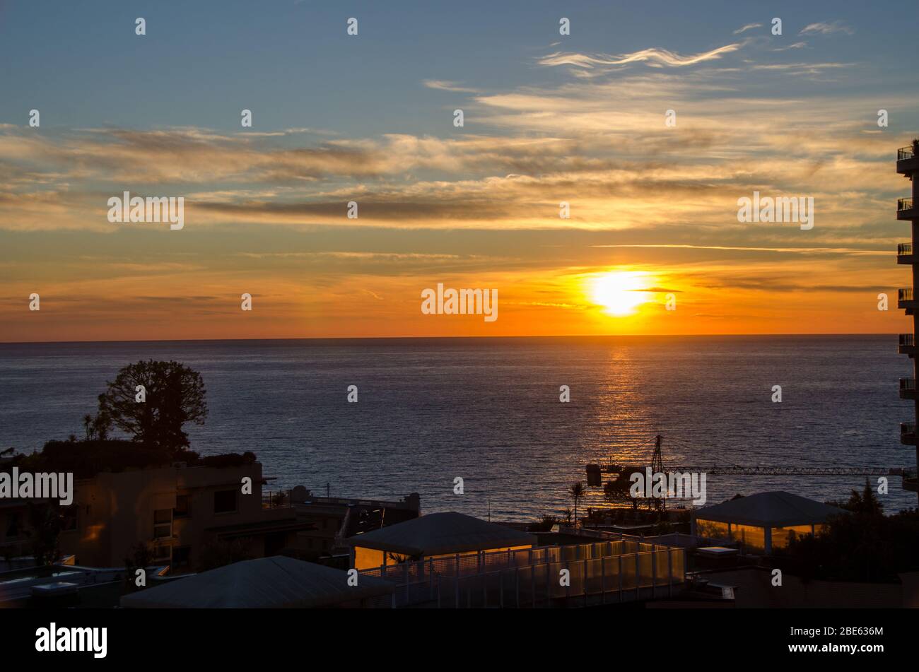 Sunset Monte Carlo, Monaco Stock Photo - Alamy