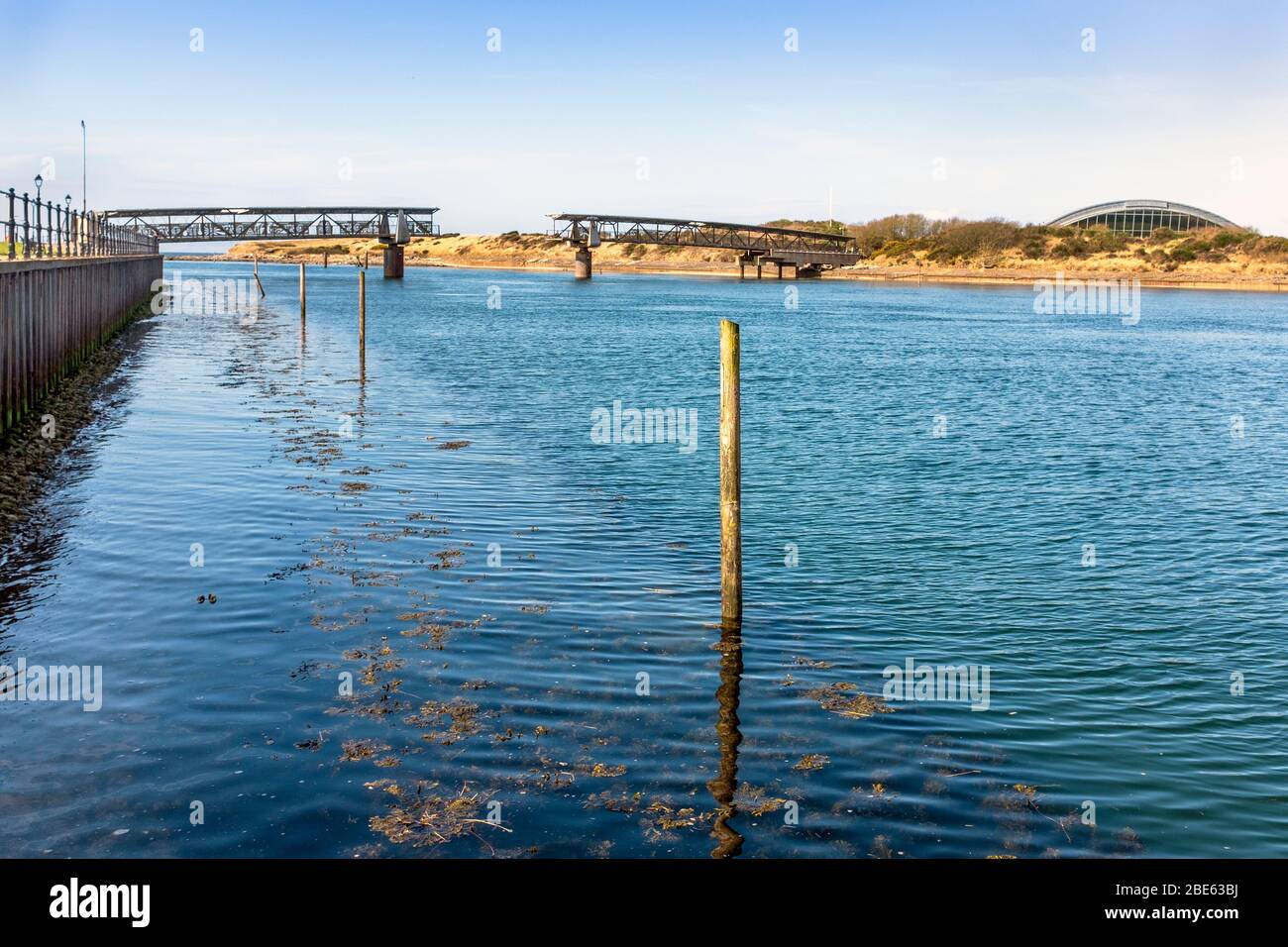 River Irvine at Irvine harbour as part of the Ardeer Peninsula ...