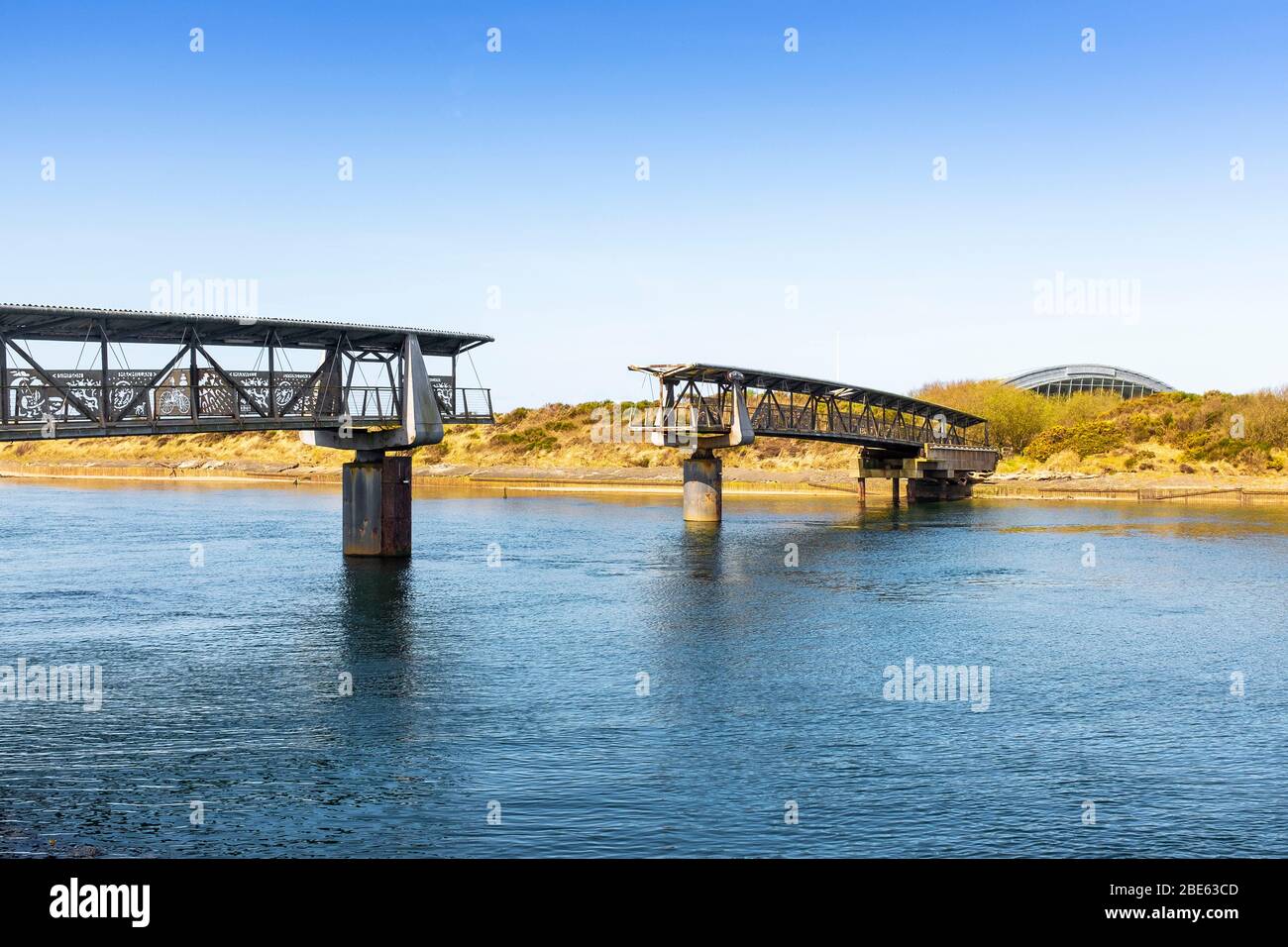 River Irvine at Irvine harbour as part of the Ardeer Peninsula ...