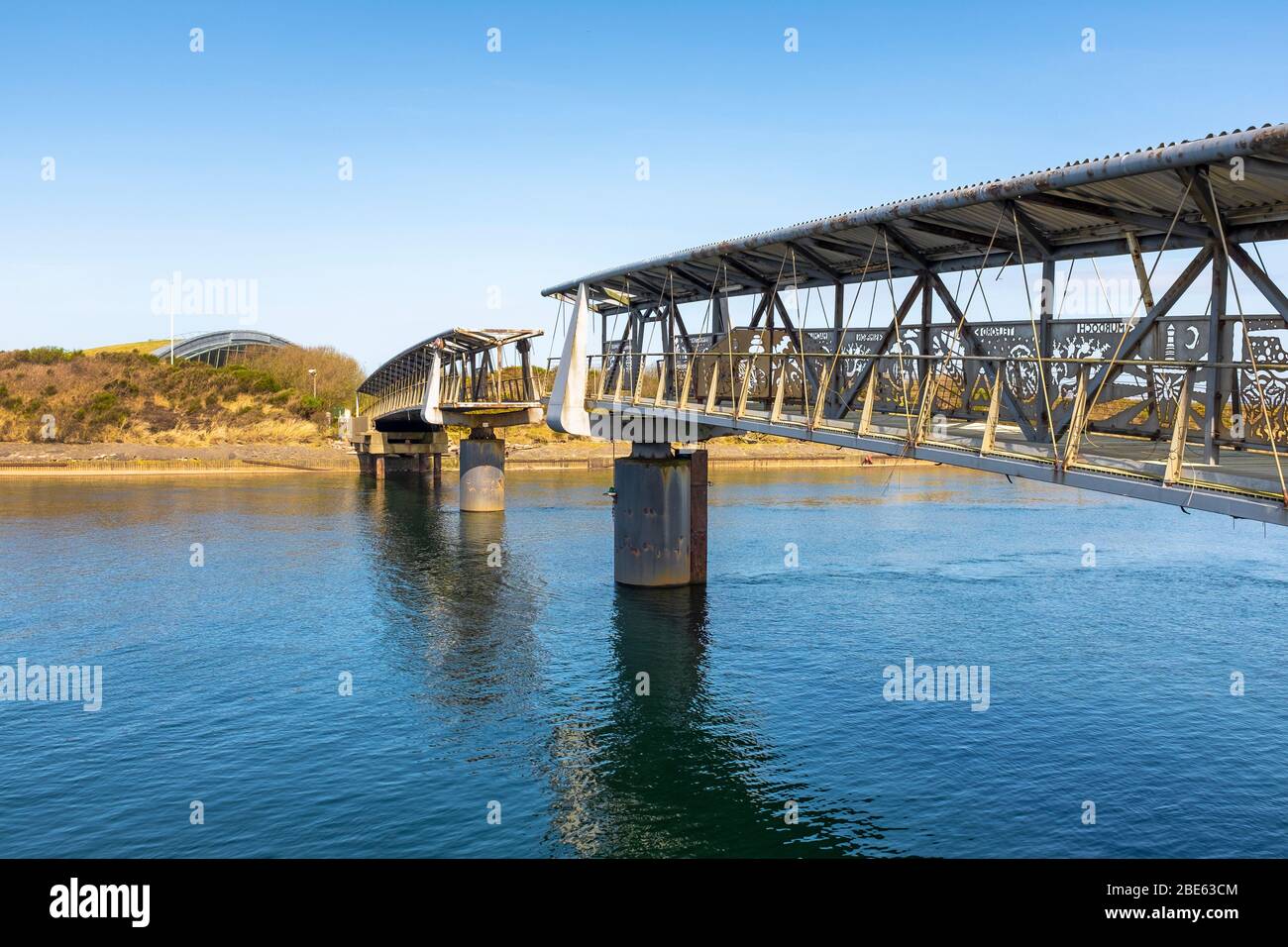 River Irvine at Irvine harbour as part of the Ardeer Peninsula ...