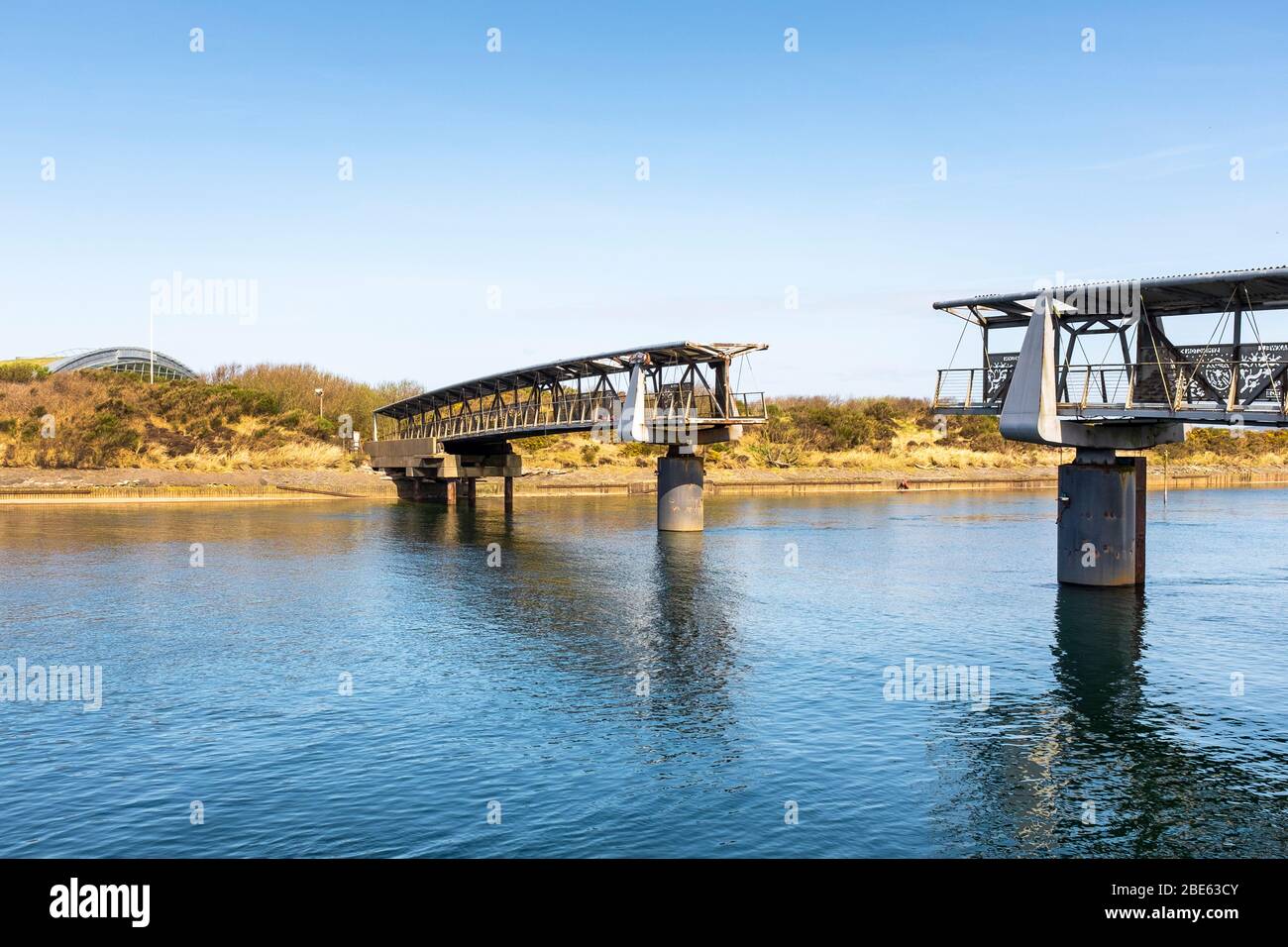 River Irvine at Irvine harbour as part of the Ardeer Peninsula ...
