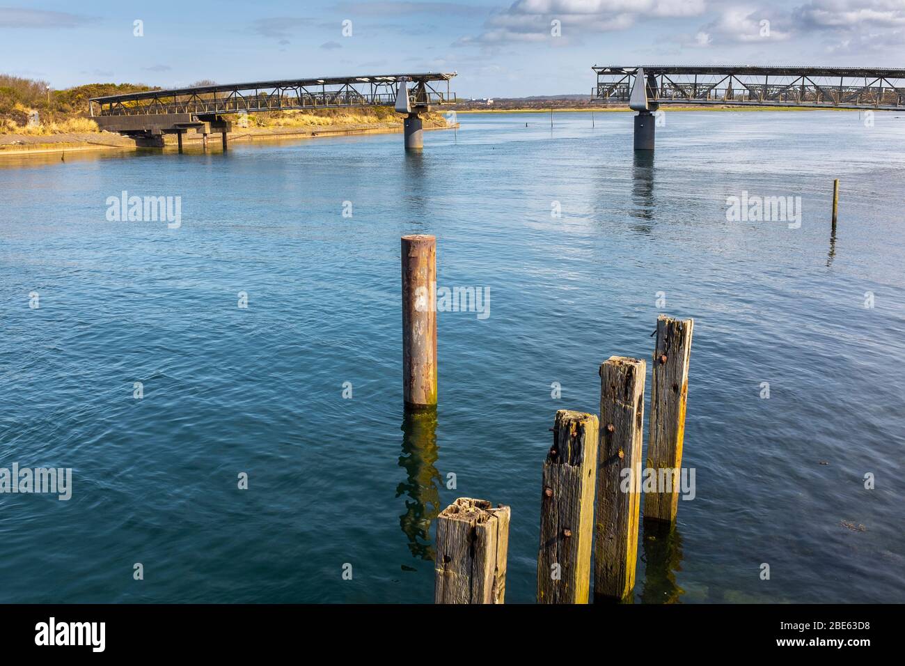 River Irvine at Irvine harbour as part of the Ardeer Peninsula ...