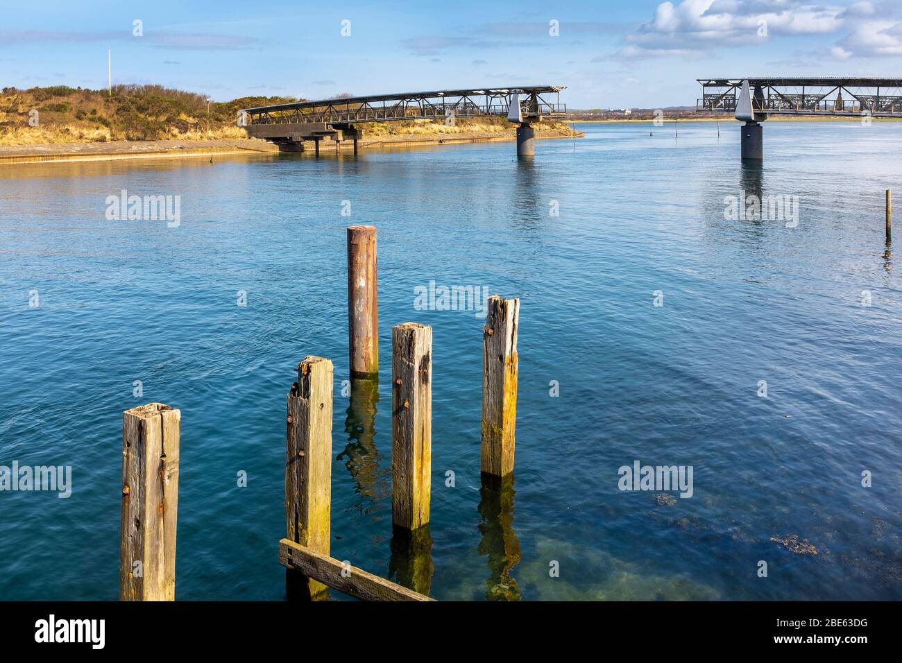 River Irvine at Irvine harbour as part of the Ardeer Peninsula ...