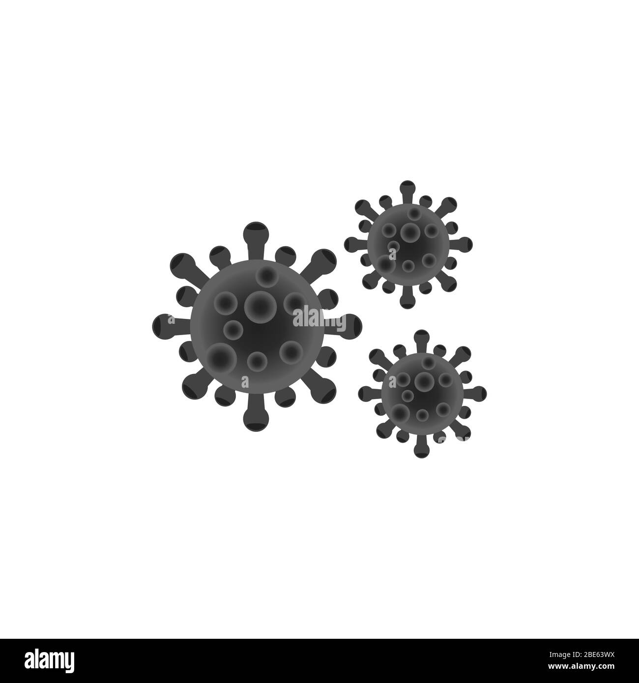 Virus corona vector illustration icon template design Stock Vector ...