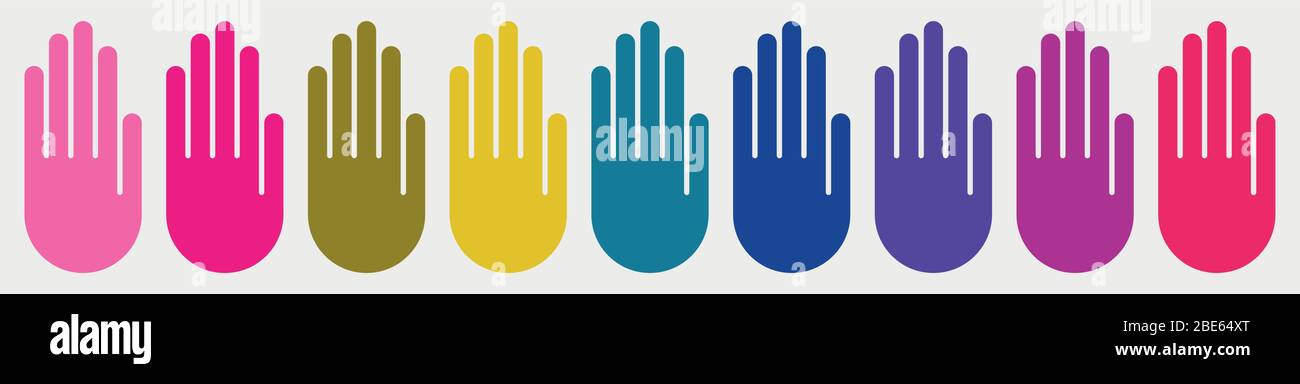 Cross hands movement Stock Vector Images - Alamy